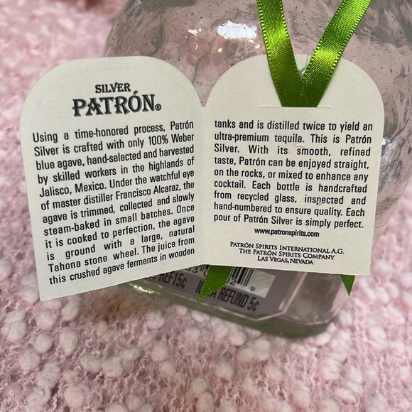 Dining | Empty Sealed Patron Liquor Bottle Patron Silver Display Bottle ...